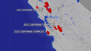 SCU Lightning Complex Fires - Swan Island Networks